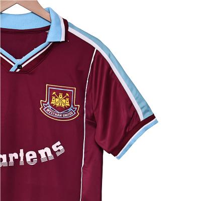 China Customization Home Retro Football Jerseys for West Ham United Retro 1999-2001 for sale