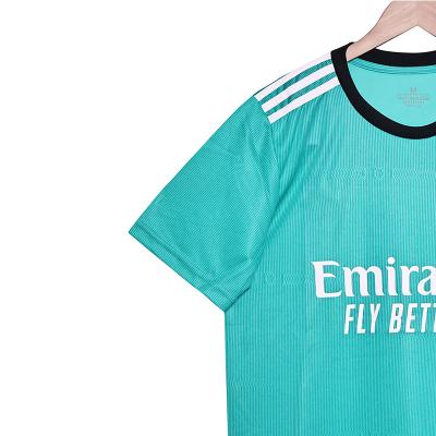 China 2021-2022 Retro Groen Real Madrid Jersey Group Aanpassing Te koop