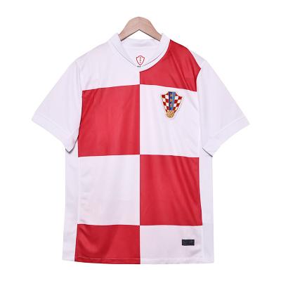 China Short Sleeve 2024 Croatia Home Jersey Support Team Customization for sale