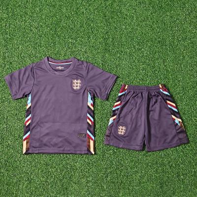 China 2024 England Children Away Football Jerseys Customized Group Uniforms Printing Service for sale