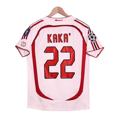 China Seizoen 2006-2007 AC Milan retro weg trui ondersteuningsgroep aanpassing klassiek ontwerp Te koop