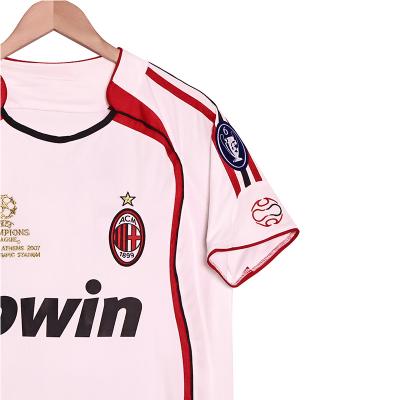 China Seizoen 2006-2007 AC Milan retro weg trui ondersteuningsgroep aanpassing klassiek ontwerp Te koop
