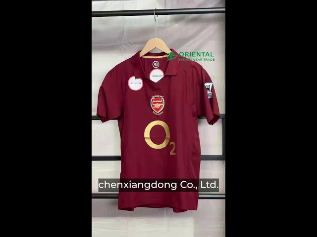 Arsenal 2005-2006 Trikot de la maison rétro Gruppo di personalizzazione riproduzione esclusiva classique