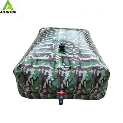 China Flexible PVC water bladder storage tank 5000L collapsible rainwater harvesting rectangular water bladder for sale