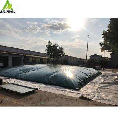 China Agriculture Large Square Foldable Collapsible Pvc/Tpu Tarpaulin Fabric Water Storage Bladders Tank for sale
