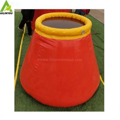 China Whole Sale Collapsible Fire Fighting Water Tank Pvc Onion Shaped Bladder Tank Rain Water Collector Tank for sale