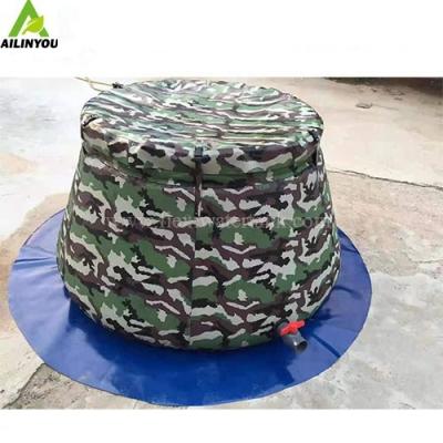 China Light Weight Customized Pvc Coated Tarpaulin Fabric Soft Pvc Onion Water Tank 2000Liters for sale
