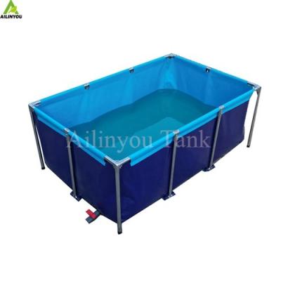 China Factory Direct Sale Collapsible Fish Pond Bracket Outdoor Fish Pond Tanks for sale
