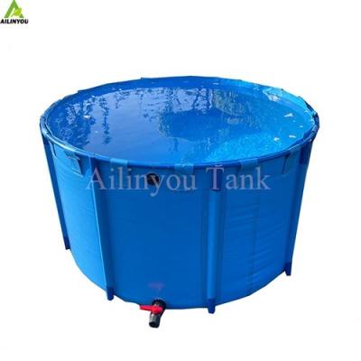 China Aquaculture Fish Farming Tanks Plastic Fish Tank Pvc Tarpaulin Fish Tank Pond for sale