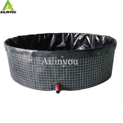 China Ailinyou Hot Sale Moble Water Storage Tank Fish Farming Tank 5000L Wire Mesh Tank for Aquaculture for sale