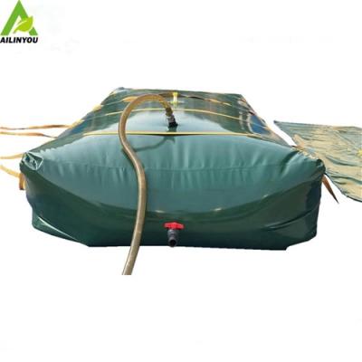 China Collapsible 20000 Liter Framland Irrigation Movable  PVC Tarpaulin Water Bladder for sale