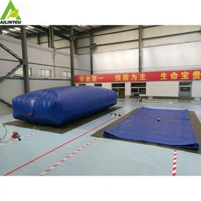 China Hot Sale Flat Water Bladder Tank Foldable Pvc Water Storage Tank Bladders For  Liquid Transportation in Europe for sale
