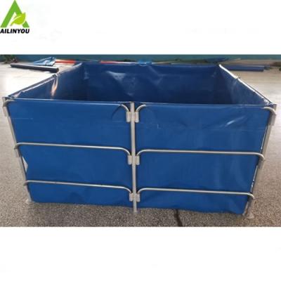 China Indoor or outdoor foldable pvc collapsible pisciculture tank pool for sale