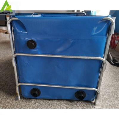 China High Quality Tanque Para Acuicultura Portable Water Tank With Pump Pvc Fish Farming Tank for sale