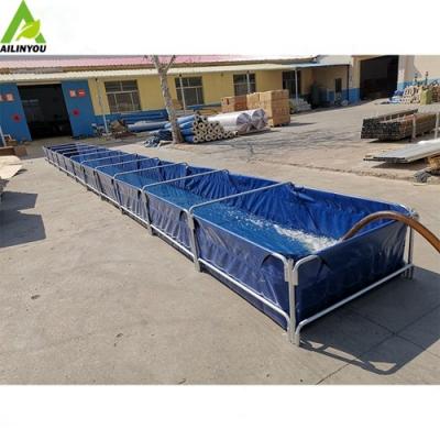 China China  Manufacturer Plastic Aquaculture Round Fish Farming Tanks Tarpaulin  Fish Farming Tank for sale