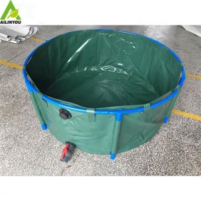 China Factory Aquaculture Pvc Tarpaulin Fish Farm Tank Pond Canvas Fish Farming Tank Agricultural Farm Aquarium for sale