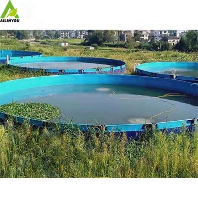 China Hot sale biofloc tank pvc tarpaulin indoor recirculating aquaculture system crab farming crab boxes for sale