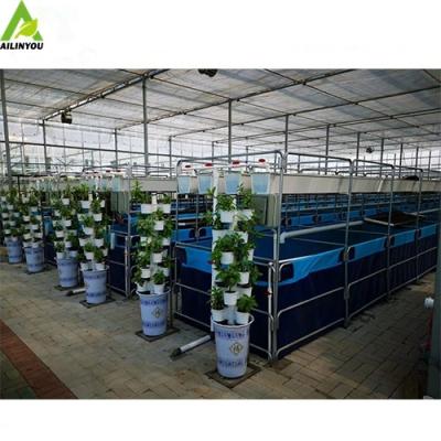 China Customized Light Fish Pond Tarpaulin For Farm 2000l Pvc Fish Farming Tank Pond For Europe for sale