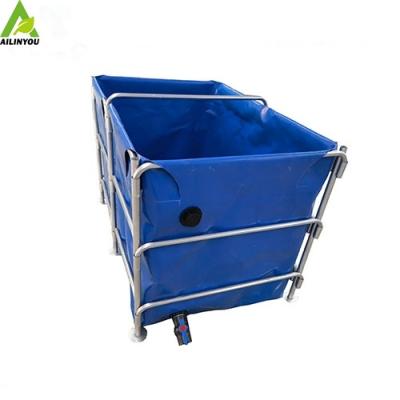 China Super Quality Global Warranty China Factory Wholesale Price Collapsible Pvc Frame Fish Pond Tank Plastic Frame Fish Farm for sale