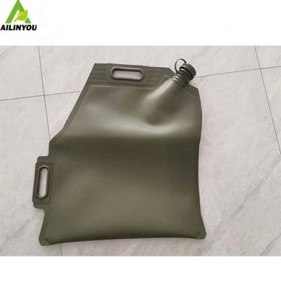 China 5L 10L 20L Portable  TPU Green Gasoline Fuel Tank Diesel Durable Motorcycle Fuel Bag  Jerry Can for sale