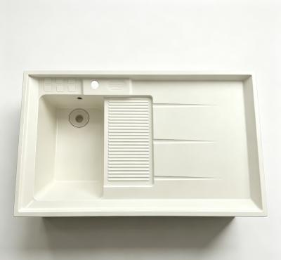 China SMC One Piece Wash Basin Wall Mounted Laundry Wash Basin Non Toxic for sale