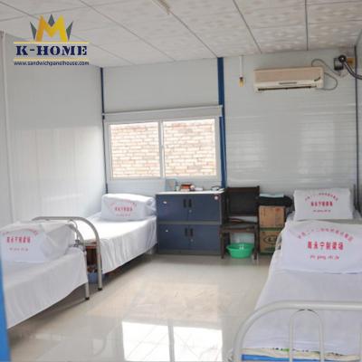 China Van het het Staalkader van de arbeidersaanpassing Prefab het Huis Tijdelijke Pre Gebouwde Huizen Te koop