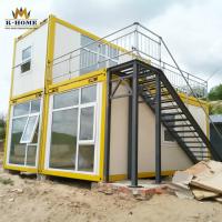 China Flat Pack Container House 54 sqm Modular Prefab Home with 2 Bedrooms 2 Bathrooms for sale