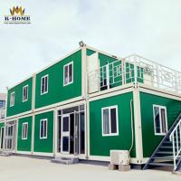 China Modular Portable Container House Office 108 sqm 6 Person Capacity Durable Steel Frame for sale