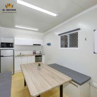 China Flat Pack Container House 54 sqm Modular Prefab Home with 2 Bedrooms 2 Bathrooms for sale