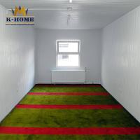 China Sandwich Panel Flat Pack Prefab House for Mining Site Accommodation 160x160mm Column for sale