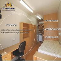 China Sandwich Panel Flat Pack Prefab House for Mining Site Accommodation 160x160mm Column for sale