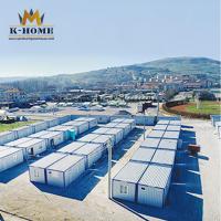 China Sandwich Panel Flat Pack Prefab House for Mining Site Accommodation 160x160mm Column for sale