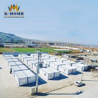 China Sandwich Panel Flat Pack Prefab House for Mining Site Accommodation 160x160mm Column for sale