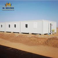 China Flat Pack Prefab Container Cabin 162 sqm Sandwich Panel Portable Office House for sale