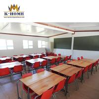 China Prefab Portable Classroom 120 Sqm for 120 Students Modular School Building for sale