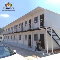 China Prefabricated Modular Container House 2480mm Height 50mm Rock Wool Wall Panel for Worker Camp for sale