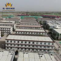 China Prefabricated Container House Fireproof Portable Labor Camp Dormitory 20ft for sale