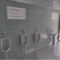 China Temporary Portable Office Container with Toilet 20ft Prefab Modular Building for sale
