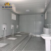 China Temporary Portable Office Container with Toilet 20ft Prefab Modular Building for sale