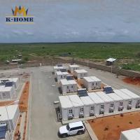 China Temporary Container Camp for Refugees Sandwich Panel House 2.3mm Steel Frame for sale