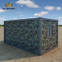 China Quick Built Sandwich Panel Container House Modular Army Dormitory 6000x3000x2800mm for sale