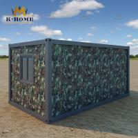 China Quick Built Sandwich Panel Container House Modular Army Dormitory 6000x3000x2800mm for sale