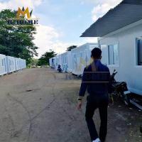 China Portable Knockdown House for Mining Camp 6000x3000mm Flat Roof Container for sale