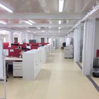 China Prefabricated Flat Pack Container Office House 20ft Portable Steel Structure Worksite for sale