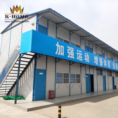 China Van het het Staalkader van de arbeidersaanpassing Prefab het Huis Tijdelijke Pre Gebouwde Huizen Te koop