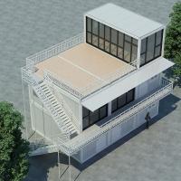 China Portable Cabin Temporary Camp Office Accommodation 25 Year Lifespan Bolt Assembly for sale