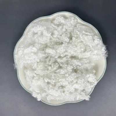 Cina AA Grade Polyester Staple Fiber Crimp 1.2-15dtex White Fiber Roll in vendita