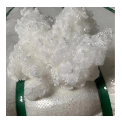 China Polyester Staple Fiber White AA With Crimp And 1.2-15dtex Fiber Fineness for sale