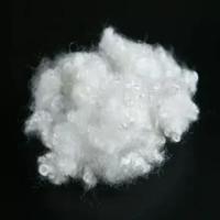 China White 100% Polyester Staple Fiber Price Medium Crimp AA Grade for sale