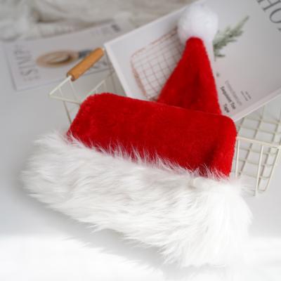 Cina Cappello di Natale Bambini Cappello corto di peluche Adulto Cappello lungo di peluche Stile adulto in vendita